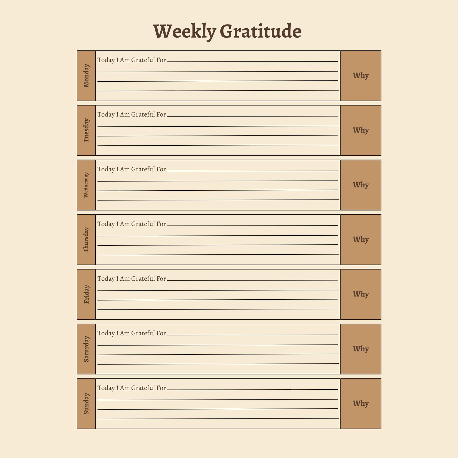 Daily Gratitude Journal PDF - Cultivate Inner Peace, Positivity, and ...