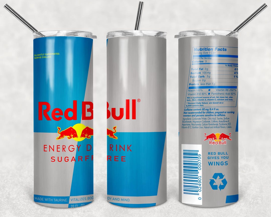 Red Bull Sugar Free Glass Glasses Tumbler ( Redbull Drinkware Redbull ...