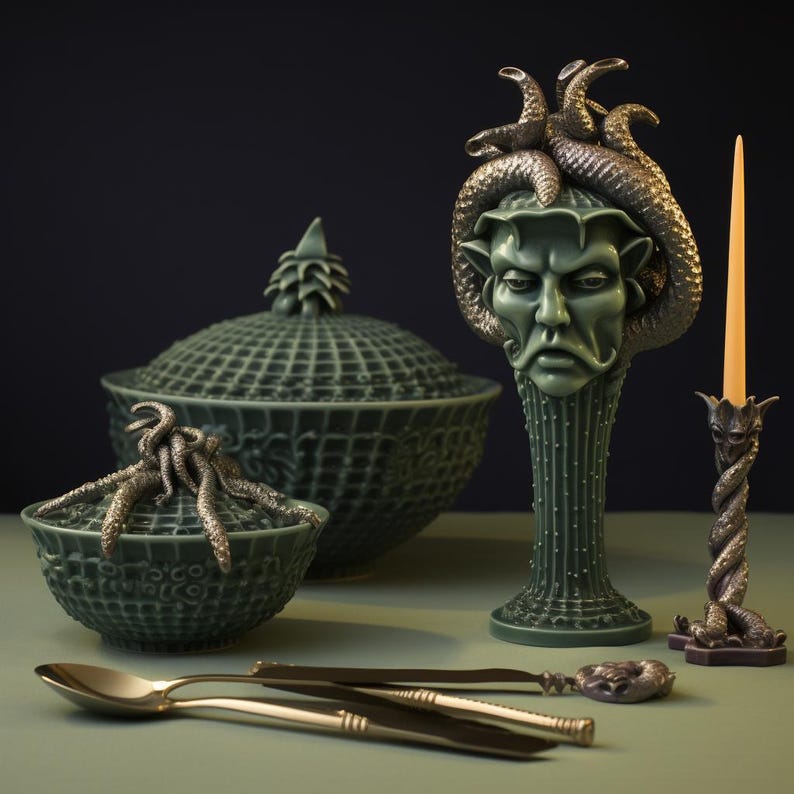 Custom Luxurious Medusa Design, Emblem, Logo, Art, Wallpaper, Digital ...