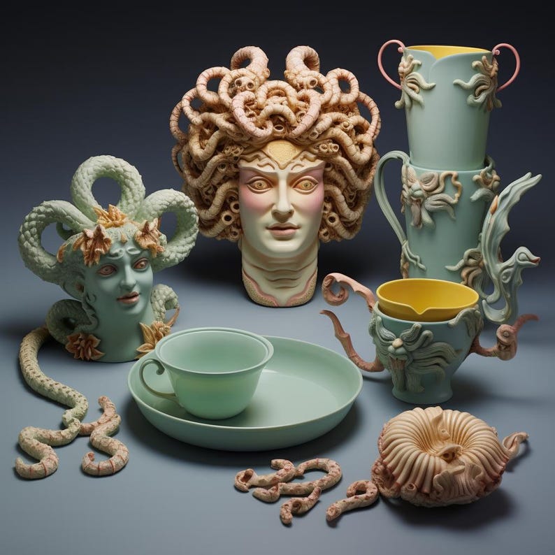 Custom Luxurious Medusa Design, Emblem, Logo, Art, Wallpaper, Digital ...