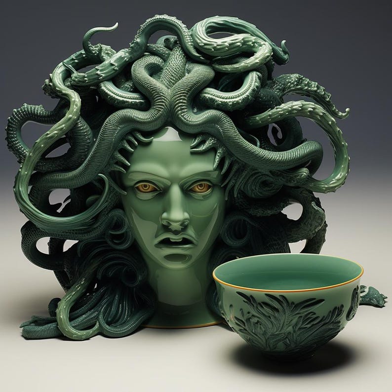 Custom Luxurious Medusa Design, Emblem, Logo, Art, Wallpaper, Digital ...