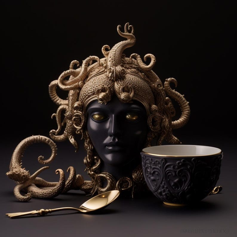 Custom Luxurious Medusa Design, Emblem, Logo, Art, Wallpaper, Digital ...