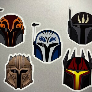Mandalorians Sticker Set | 5 Waterproof Vinyl Decals - Etsy