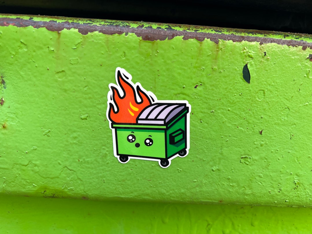 Wondrous Dumpster Fire Sticker | Waterproof Vinyl Decal - Etsy