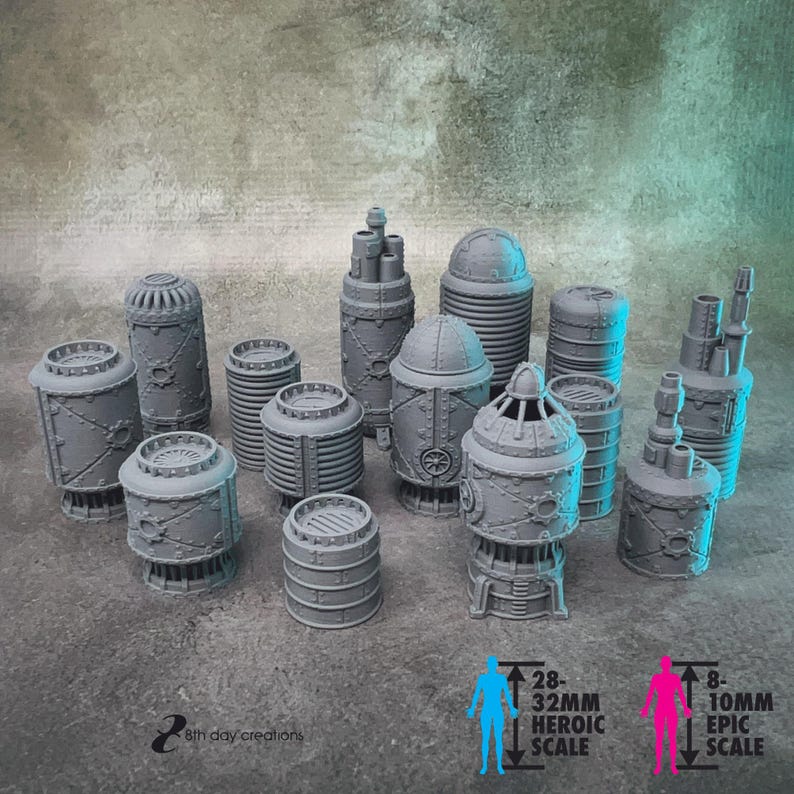 Industrial Pipes and Tanks | Epic Scale | Heroic Scale | Modular ...