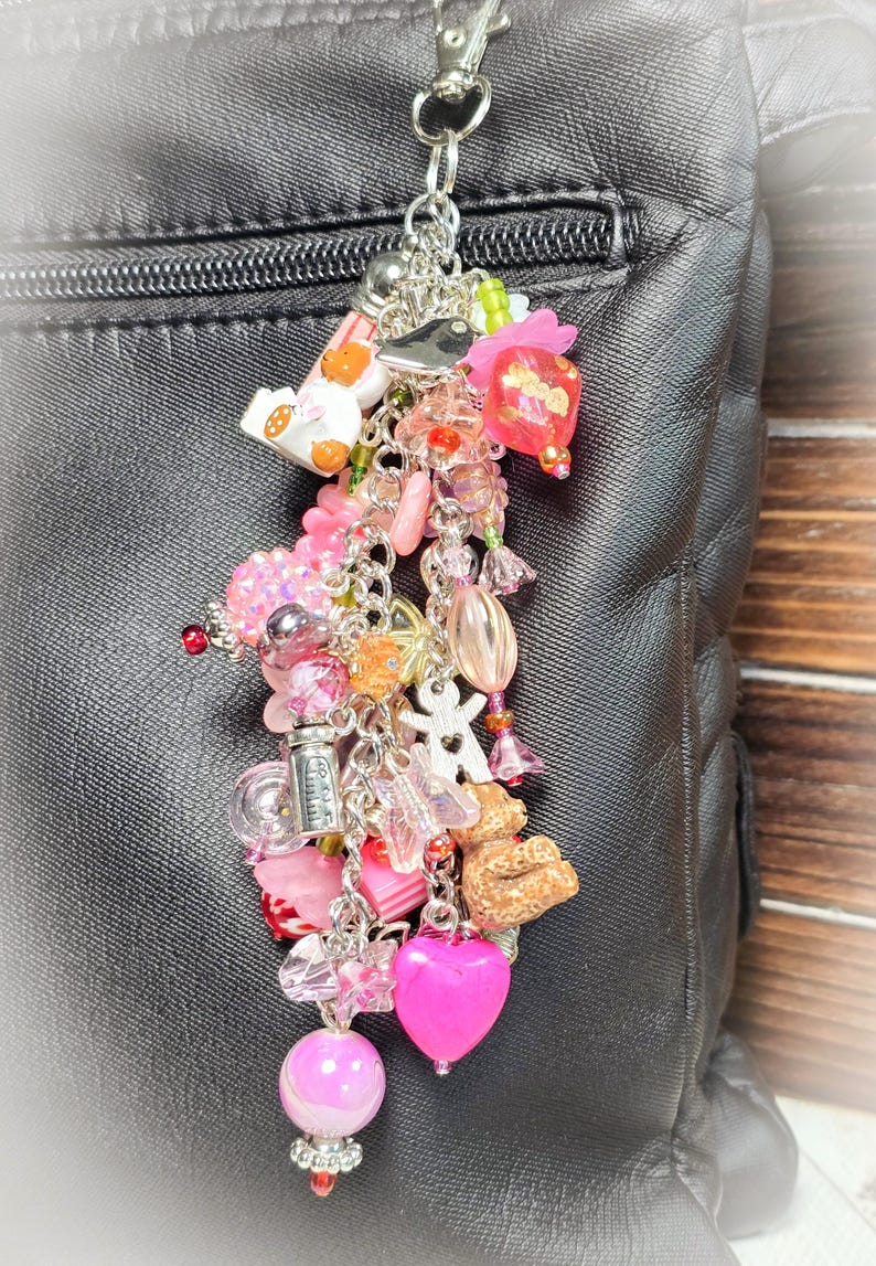 Boho Style, Baby Shower, It's a Girl!, Beaded Purse Bag Charm Clip ...