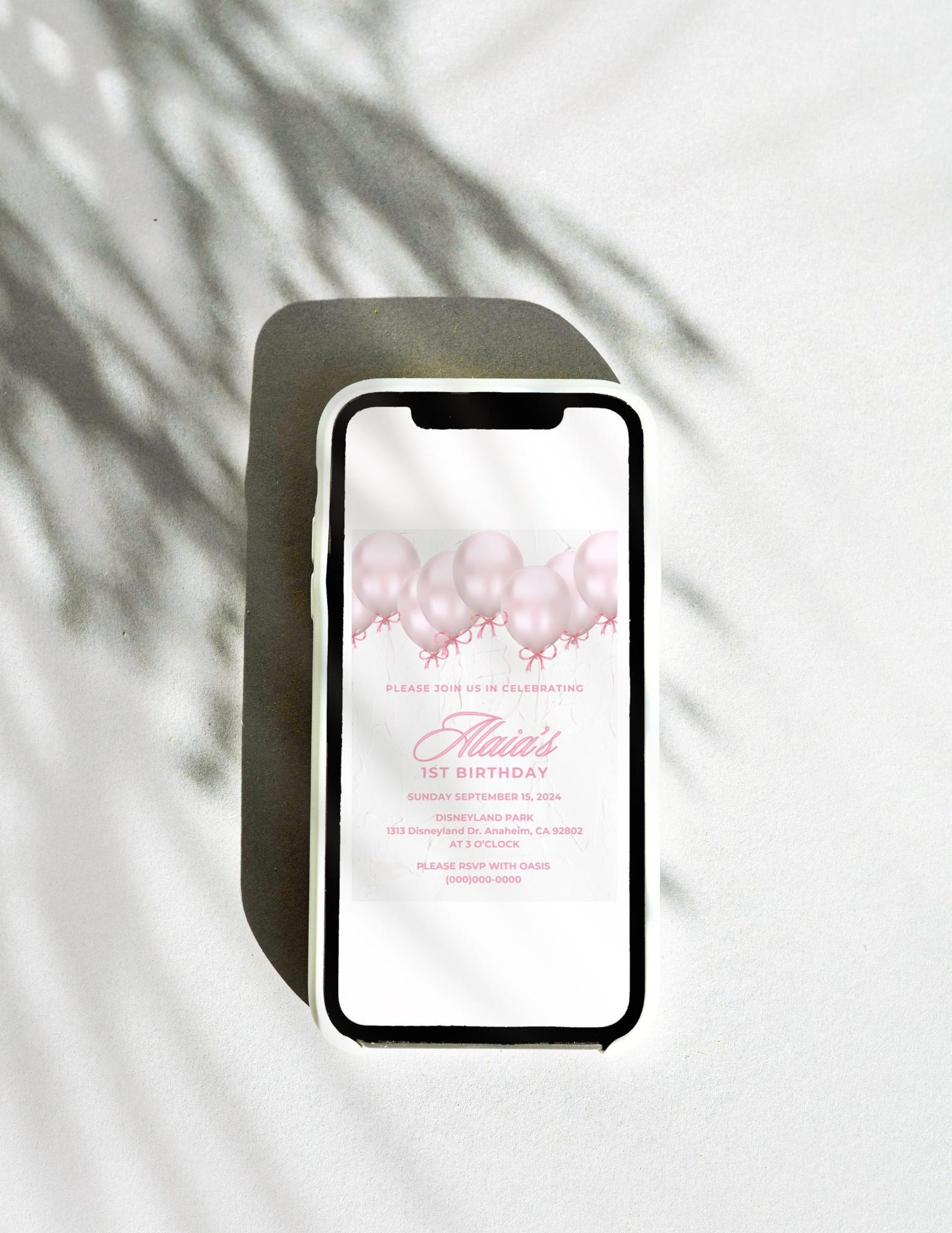 Pink COQUETTE INVITATION - Invitation Template - Etsy