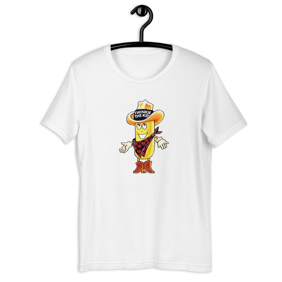 Twinkie the Kid Mascot T-shirt - Hostess Snack Graphic Tee | Retro ...