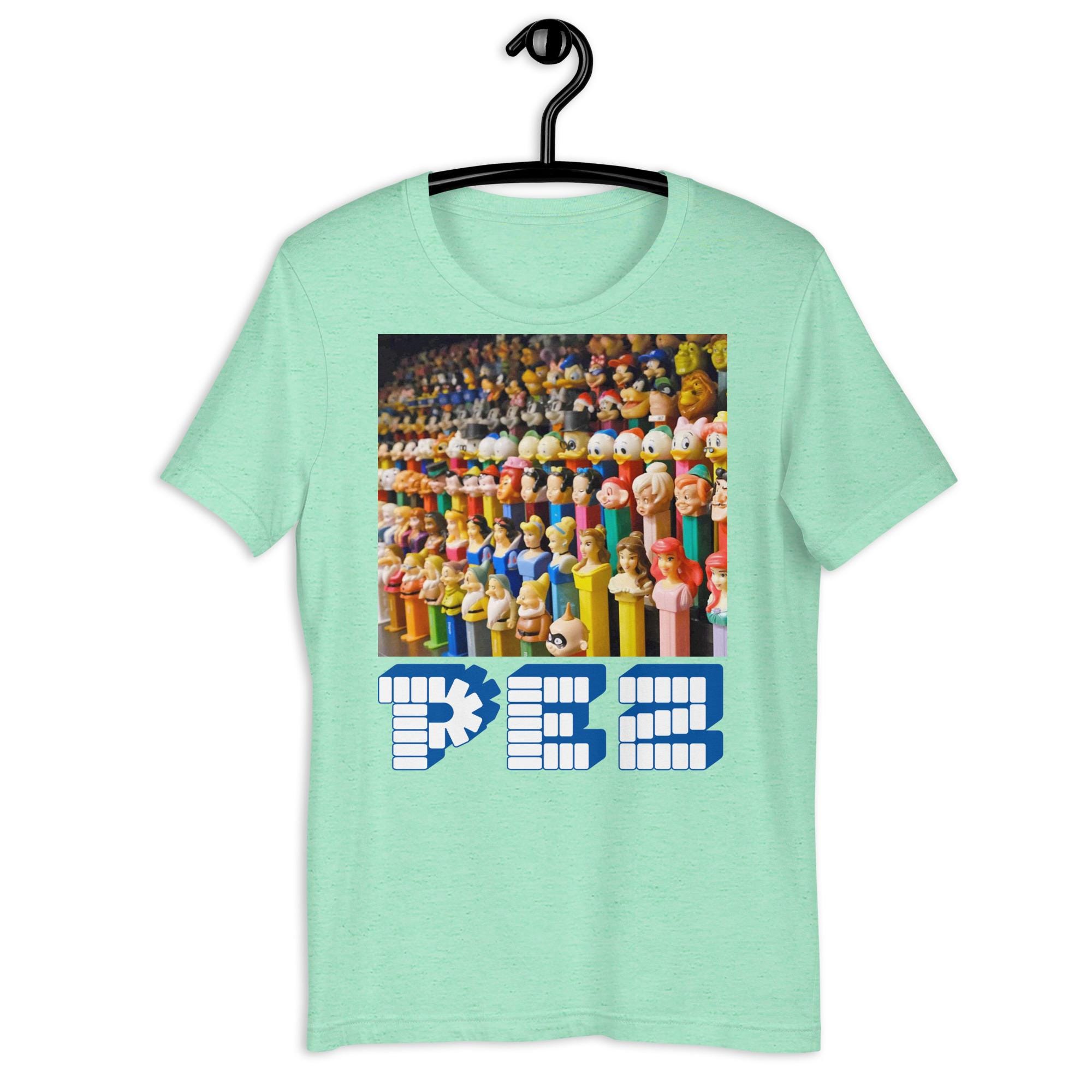 PEZ Collector T-shirt Iconic Dispenser Graphic Tee Vintage Candy ...