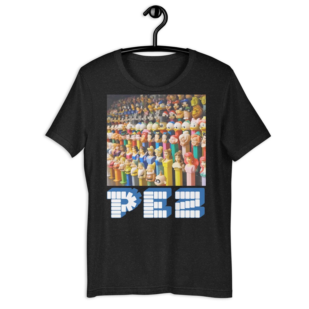 PEZ Collector T-shirt Iconic Dispenser Graphic Tee Vintage Candy ...