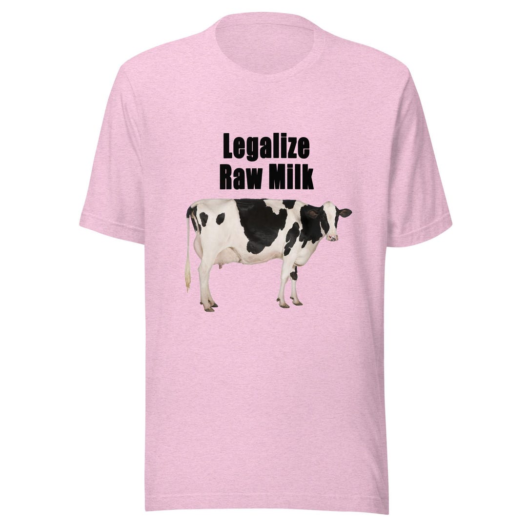 Legalize Raw Milk Statement T-shirt - Etsy