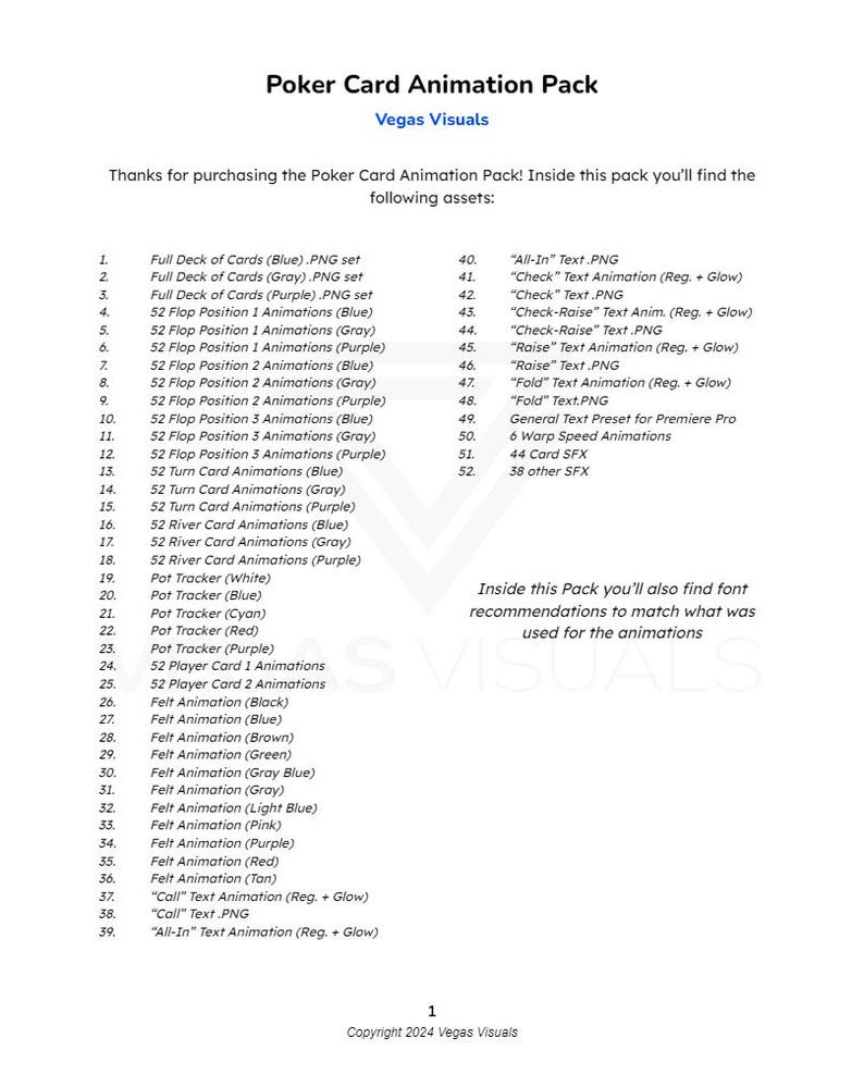 Poker Card Graphic Pack | Deluxe Pack (great for Social Media Poker ...