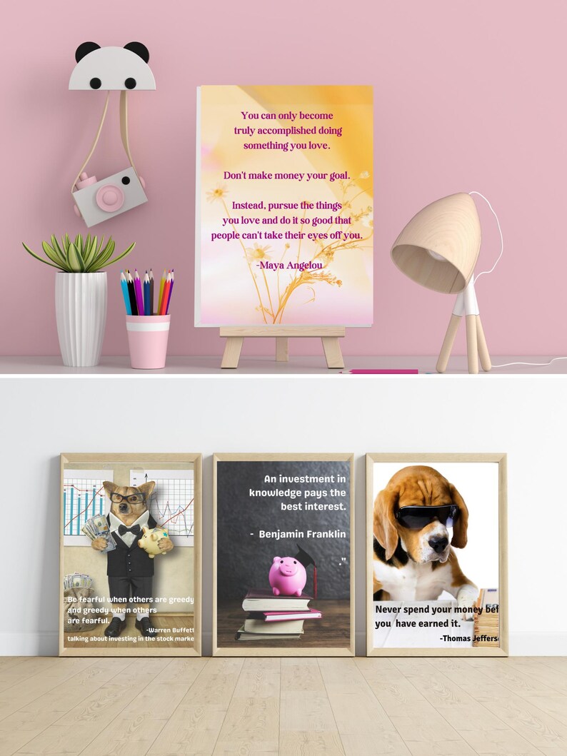 Money Quotes Posters: Financial Literacy Classroom Decor (digital ...