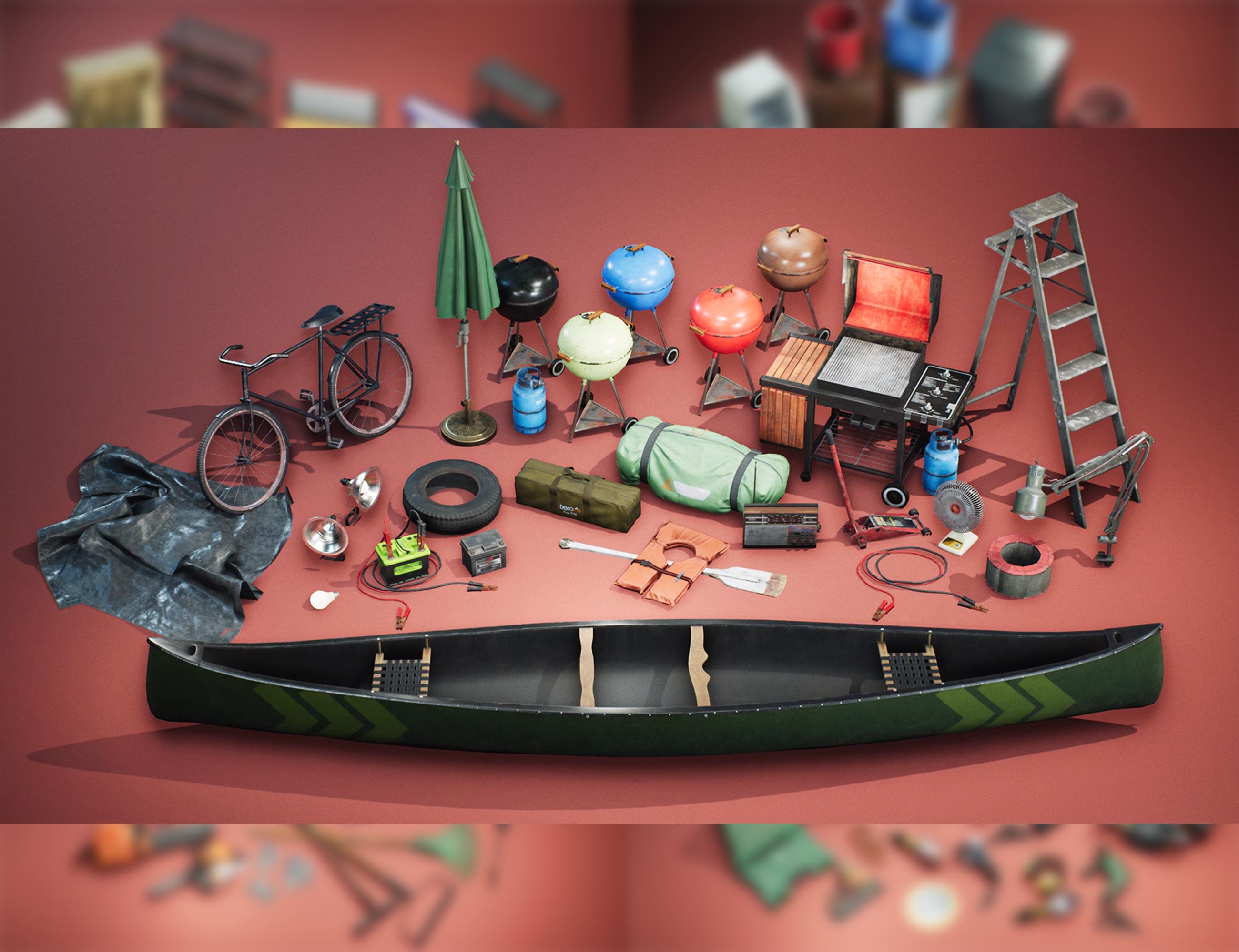 Toolshed and Garage Combo 3d Stl Pack / 3d Stl Pack / Stl Models / Stl ...