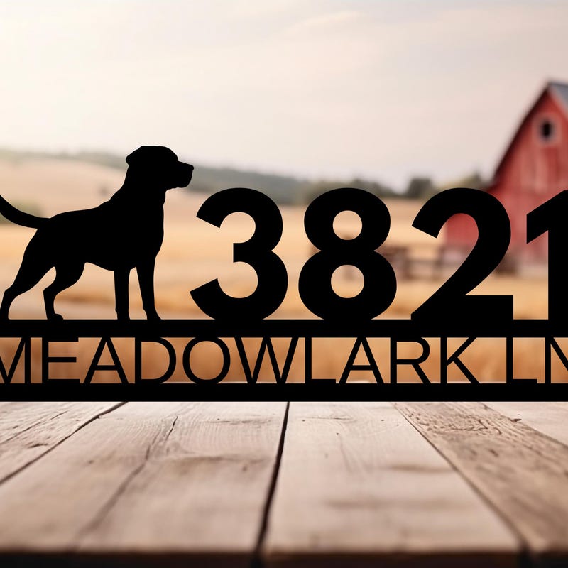 Metal Address Sign - Etsy