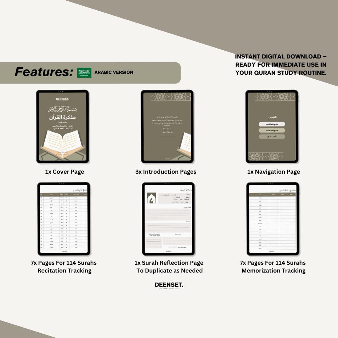 Quran Journal Digital, Quran Study, Quran Tracker, Quran Journaling ...