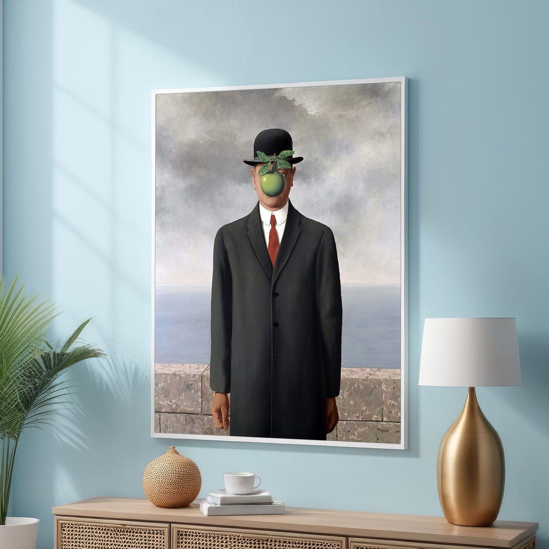 Son of Man Canvas Art – René Magritte-inspired Surrealist Art – Iconic ...