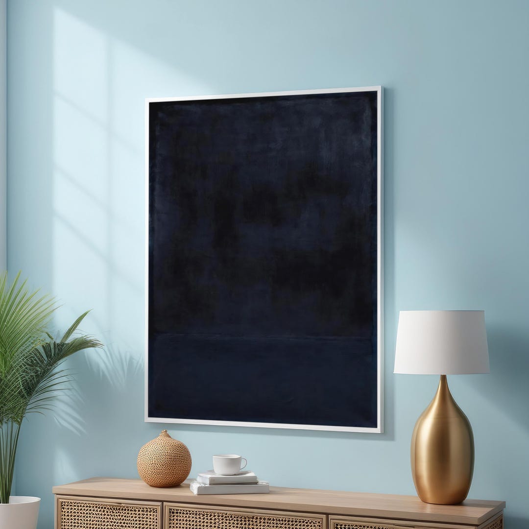 Mark Rothko Canvas Art - Monochromatic Abstract Wall Art - Modern Color ...