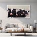 Curious Holstein Cows Canvas Art Print - Realistic and Charming Farm ...