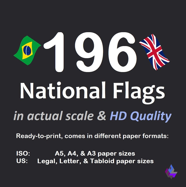 HD Quality | Ready-to-print (ISO & US Paper Formats) | National Flags ...
