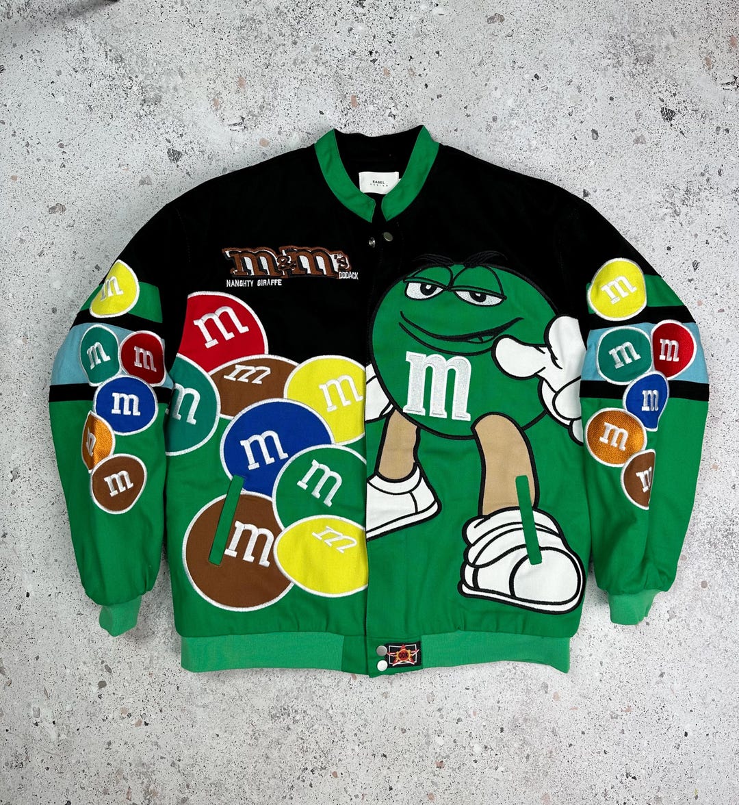 M&ms Nascar Formula Uno F1 Racing Jacket Moto Men XL Green - Etsy