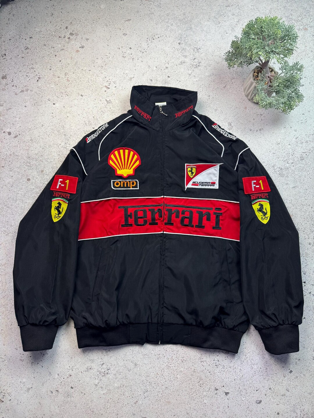 Ferrari Vintage Racing Track Jacket Og Hype Y2k Rare Bomber Formula Uno ...