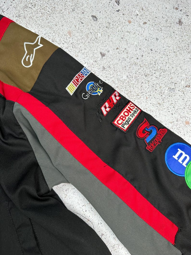 M&m's Racing Jacket Nascar Y2K F1 Moto Bomber Men Black L - Etsy