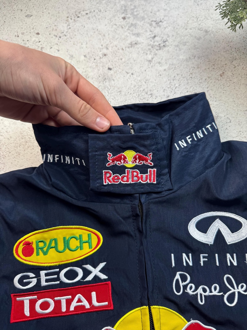 Infinity Red Bull Vintage Racing Track Jacket Og Hype Y2k Rare Bomber ...