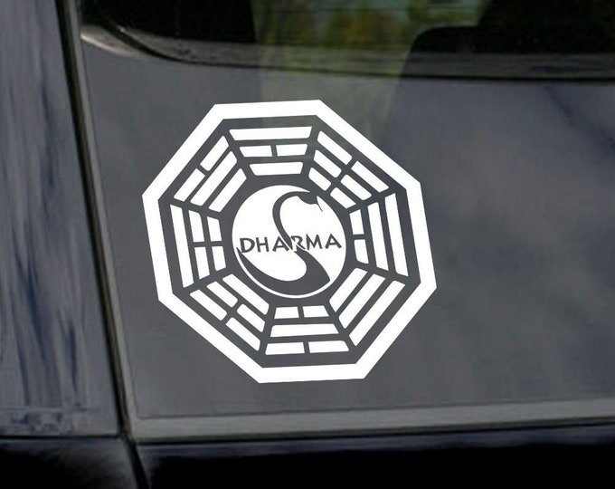 DHARMA Initiative Swan Inspired Vinyl Laptop Decal, Car Decal - Etsy