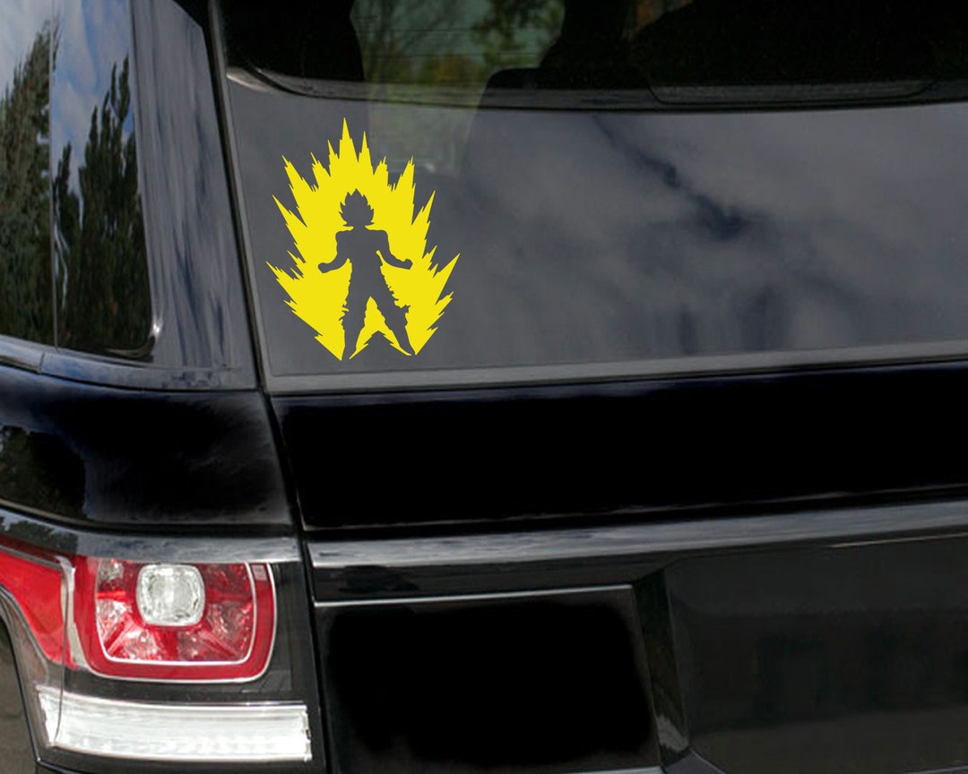 Goku Super Saiyan Power up Dragonball Z Inspired Car Decal, Laptop ...