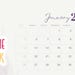 2025 Positive Affirmation Digital Calendar Printable Daily Motivational ...