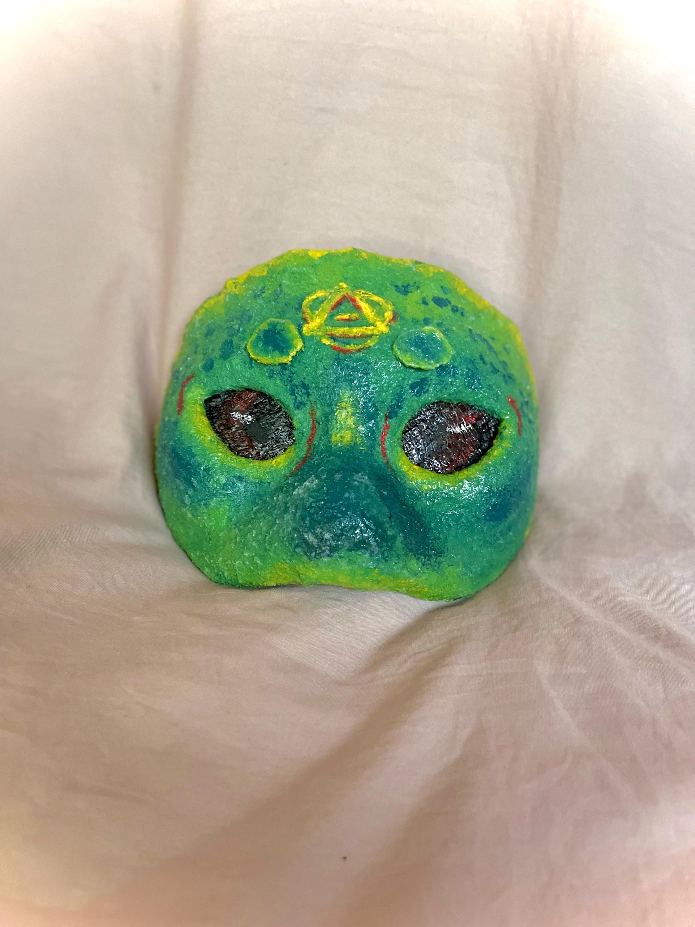 Emmet - Green Cosplay Mask - Therian, Snake, Mystical, Animal Mask ...