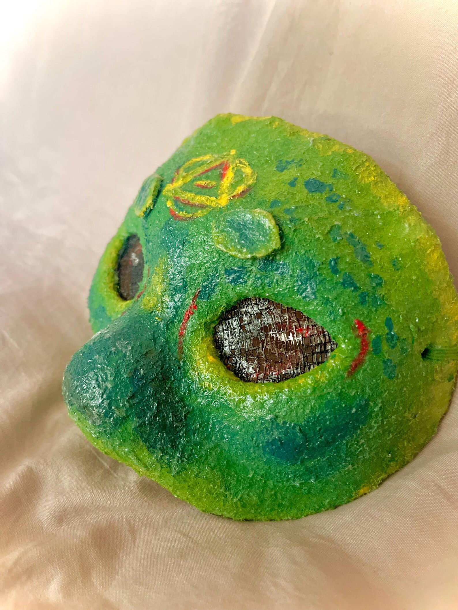 Emmet - Green Cosplay Mask - Therian, Snake, Mystical, Animal Mask ...