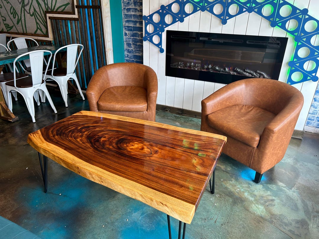 Handcrafted Monkey Pod Table - Etsy