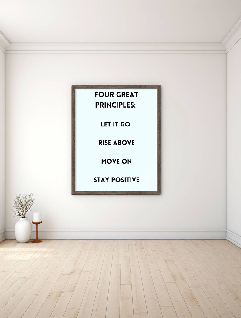 Printable Wall Art, Principles, Inspirational Quote, Motivational Art ...