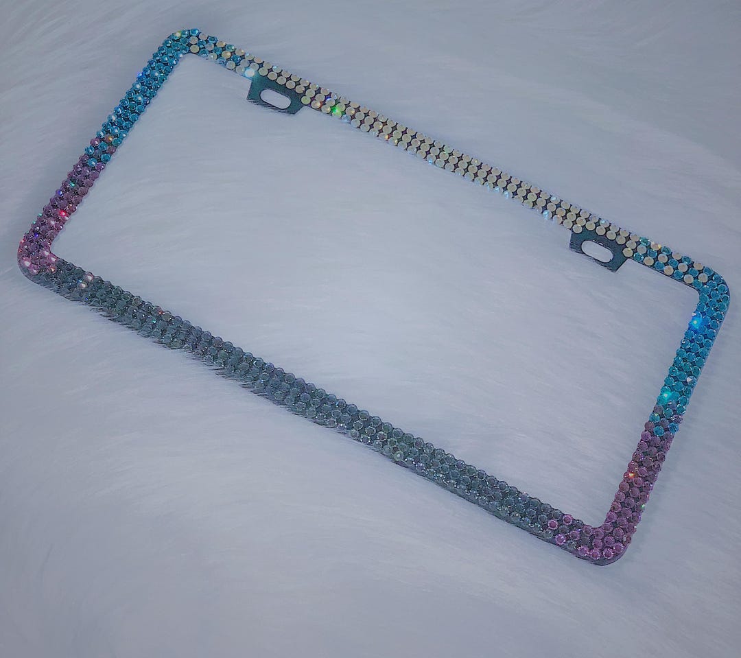 Rhinestone Bling Crystal License Plate Frame - Etsy