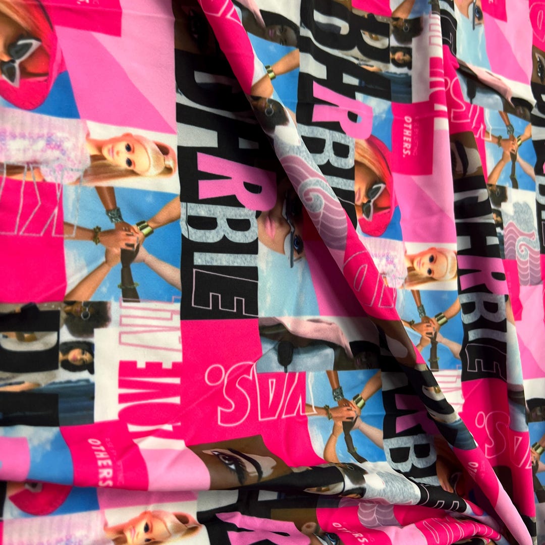 Animated Girls Print 4-way Stretch Nylon Spandex Fabric 60" Width Sold ...