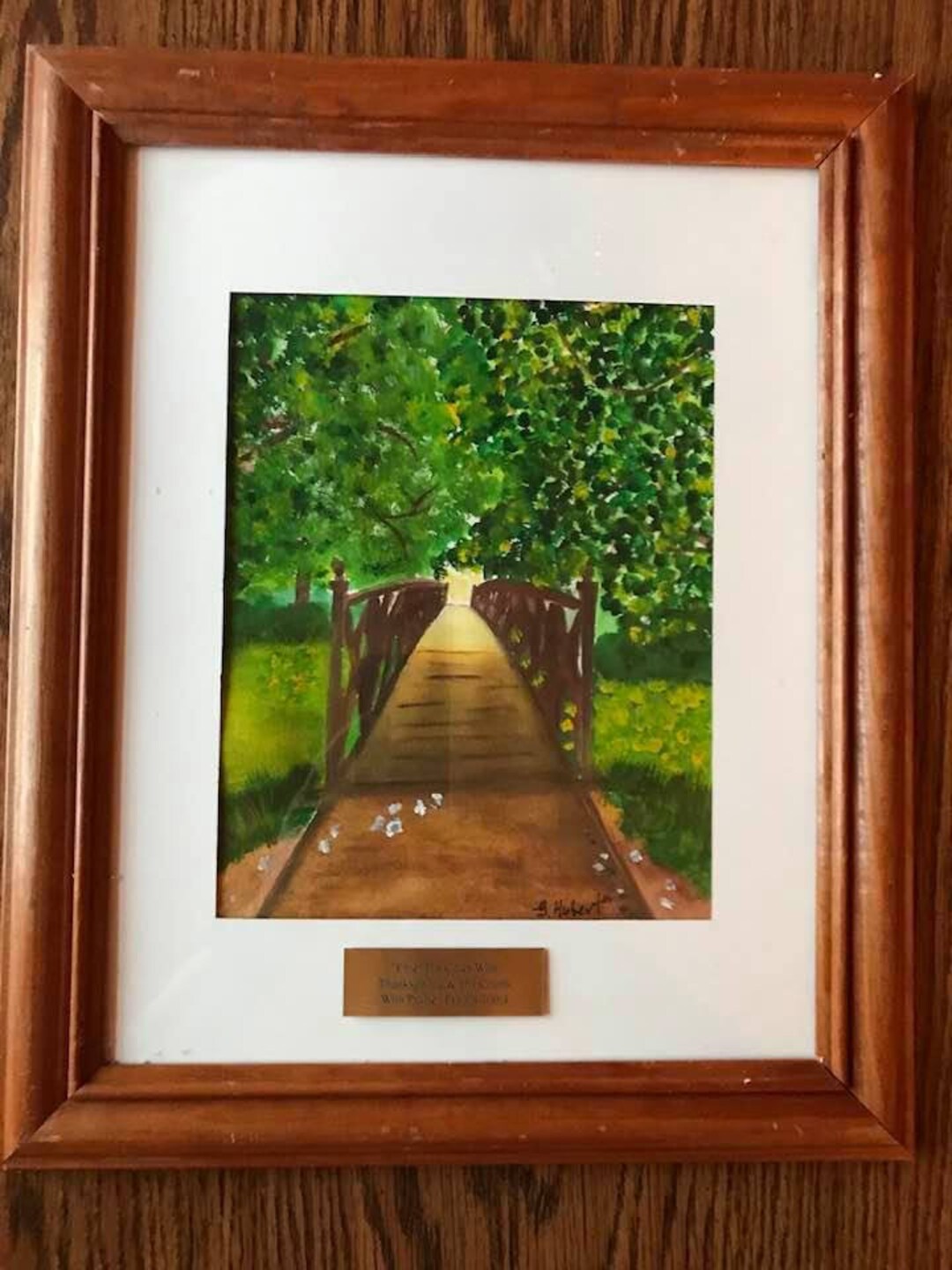 Enter His Gates With Thanksgiving and Praise, Original 12" X 9 ...