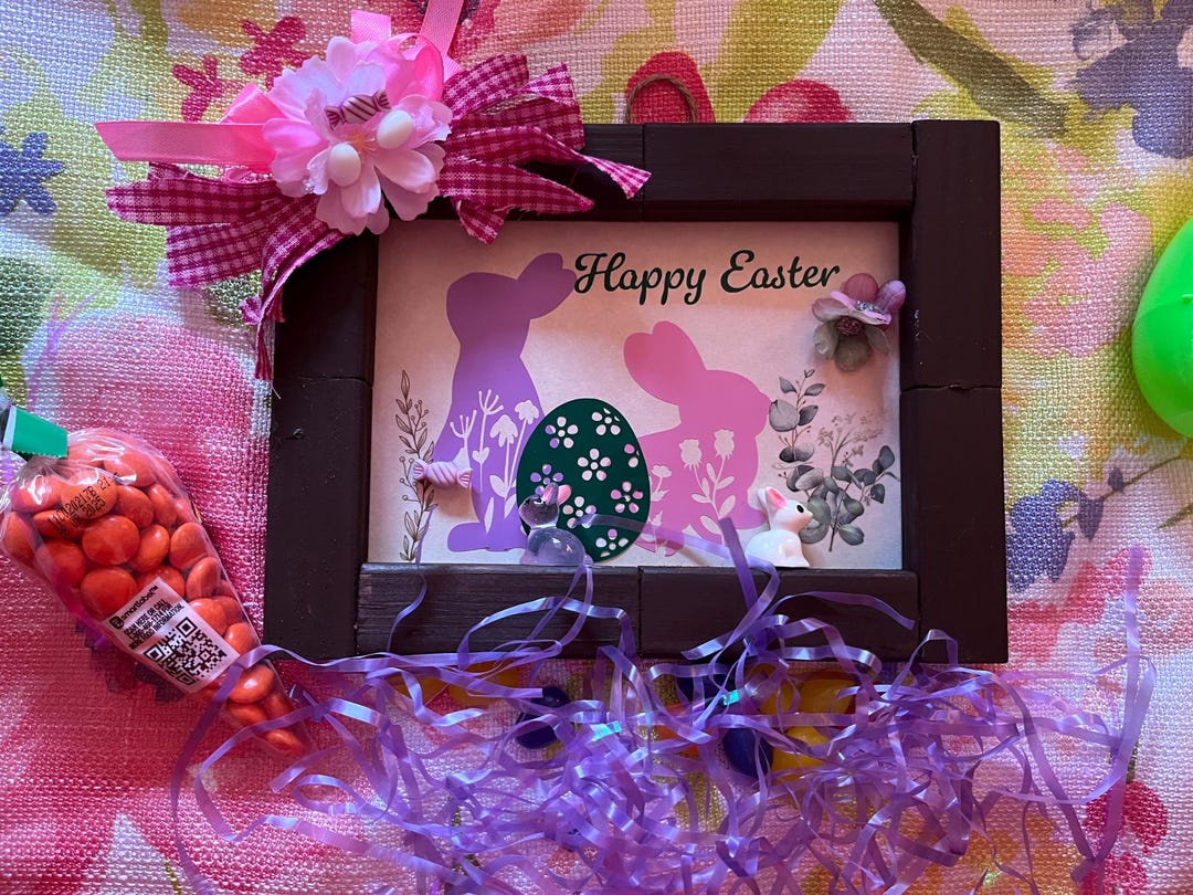 Easter Bunnies Jenga Block Sign| Easter Decor| Jenga Block Decor| Sweet ...