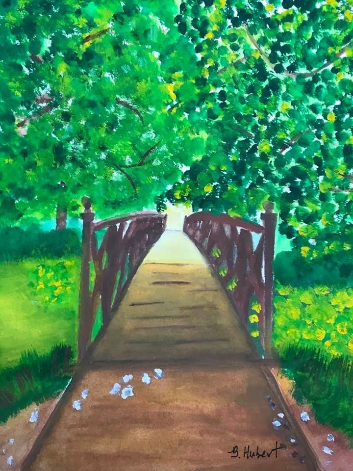 Enter His Gates With Thanksgiving and Praise, Original 12 X 9 ...