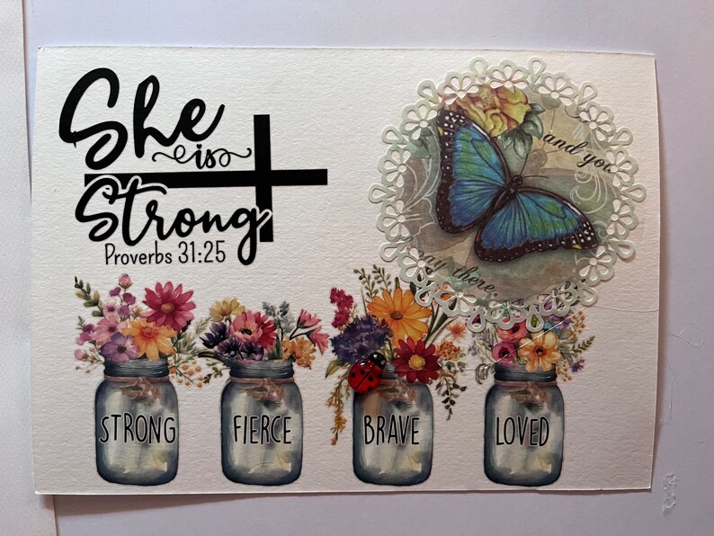3 Encouragement Blank Notecards With Envelopes, Breast Cancer| Illness ...