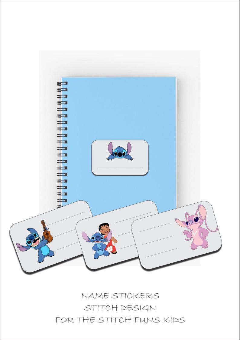 STITCH Name Tags for Notebooks, Bags, Books - Etsy