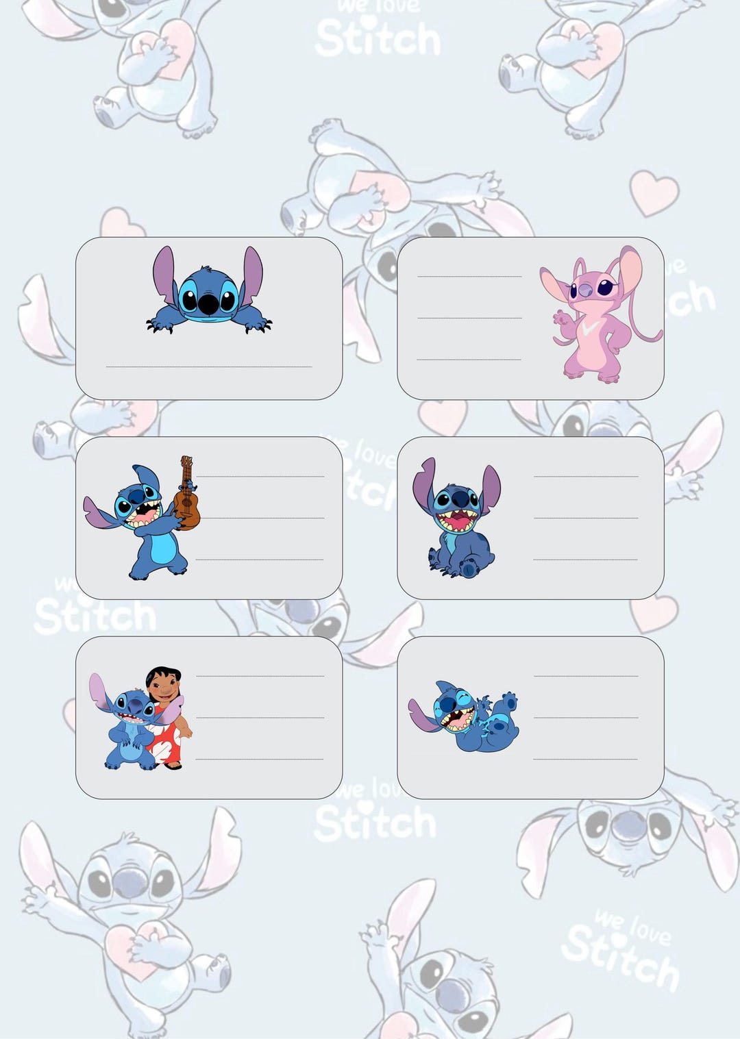 STITCH Name Tags for Notebooks, Bags, Books - Etsy