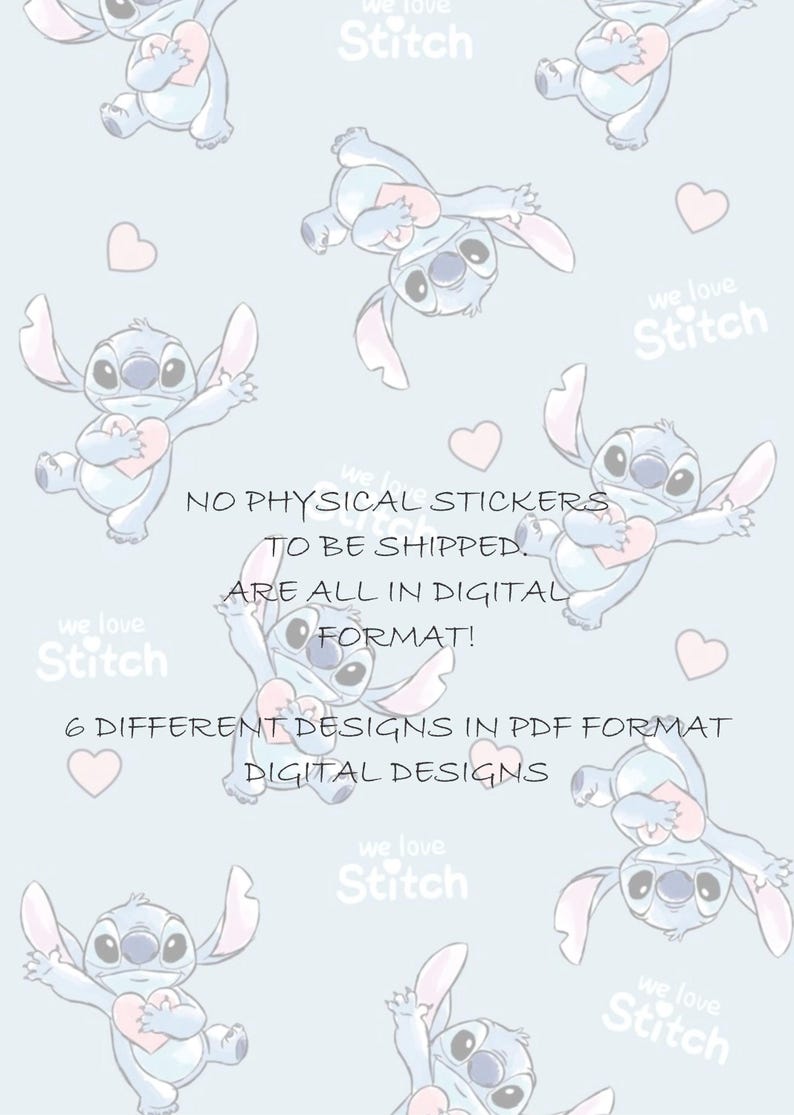 Stitch Wall Stickers - Etsy