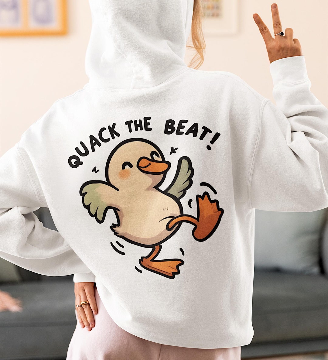 Motivational Saying Happy Duck Sublimation Design PNG: Preppy Emoji, T ...