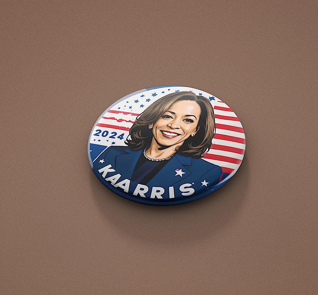 Kamala Harris 2024 Karris Campaign Button, US 2024 Election, Democrat ...