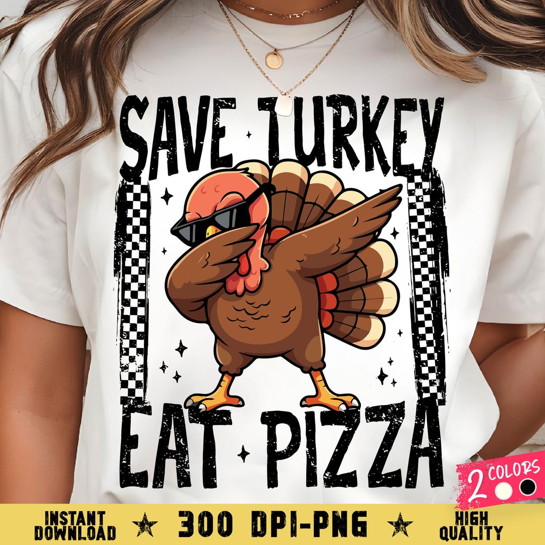 Funny Dabbing Turkey PNG Thanksgiving Cartoon Clipart Turkey Day ...