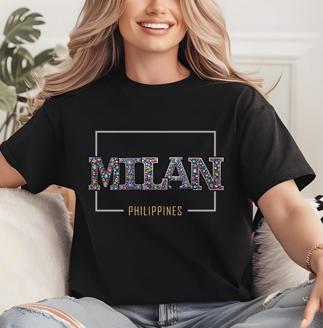 Milan Philippines Trip Shirt PNG, Milan Travel Shirt, Mexico Vacation Shirt, Rhinestone Family ...