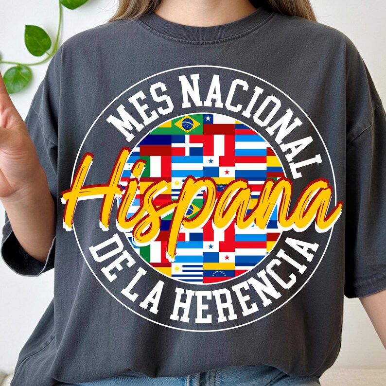 Mes Nacional De La Herencia Hispanic Heritage PNG: Latin Flags Circle ...