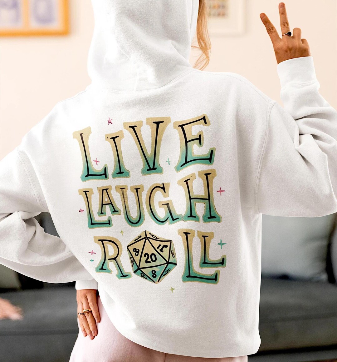 Live Laugh Roll PNG, Gaming, Motivational Roll Playing PNG, Dungeons ...
